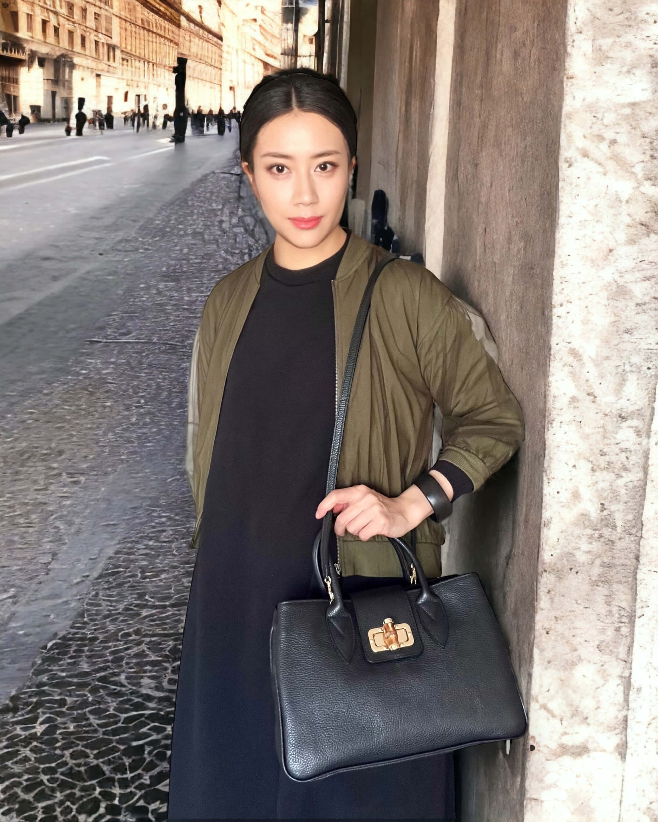 バンブー金具 2WAYハンドバッグ【GLENDA】｜Vimoda通販