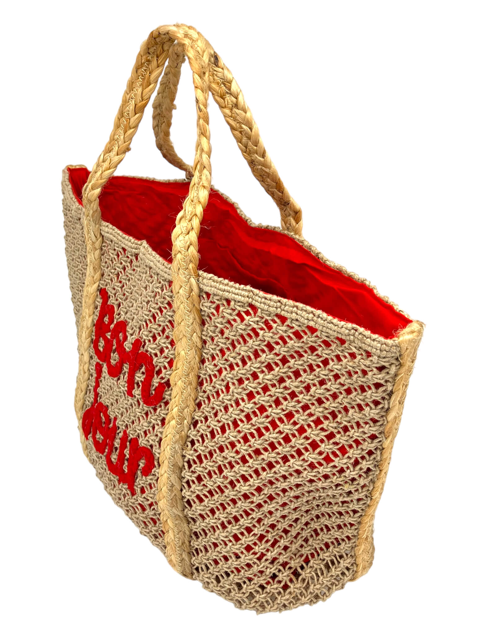 メッセージ ロゴ 編みジュートバッグ｜Vimoda通販