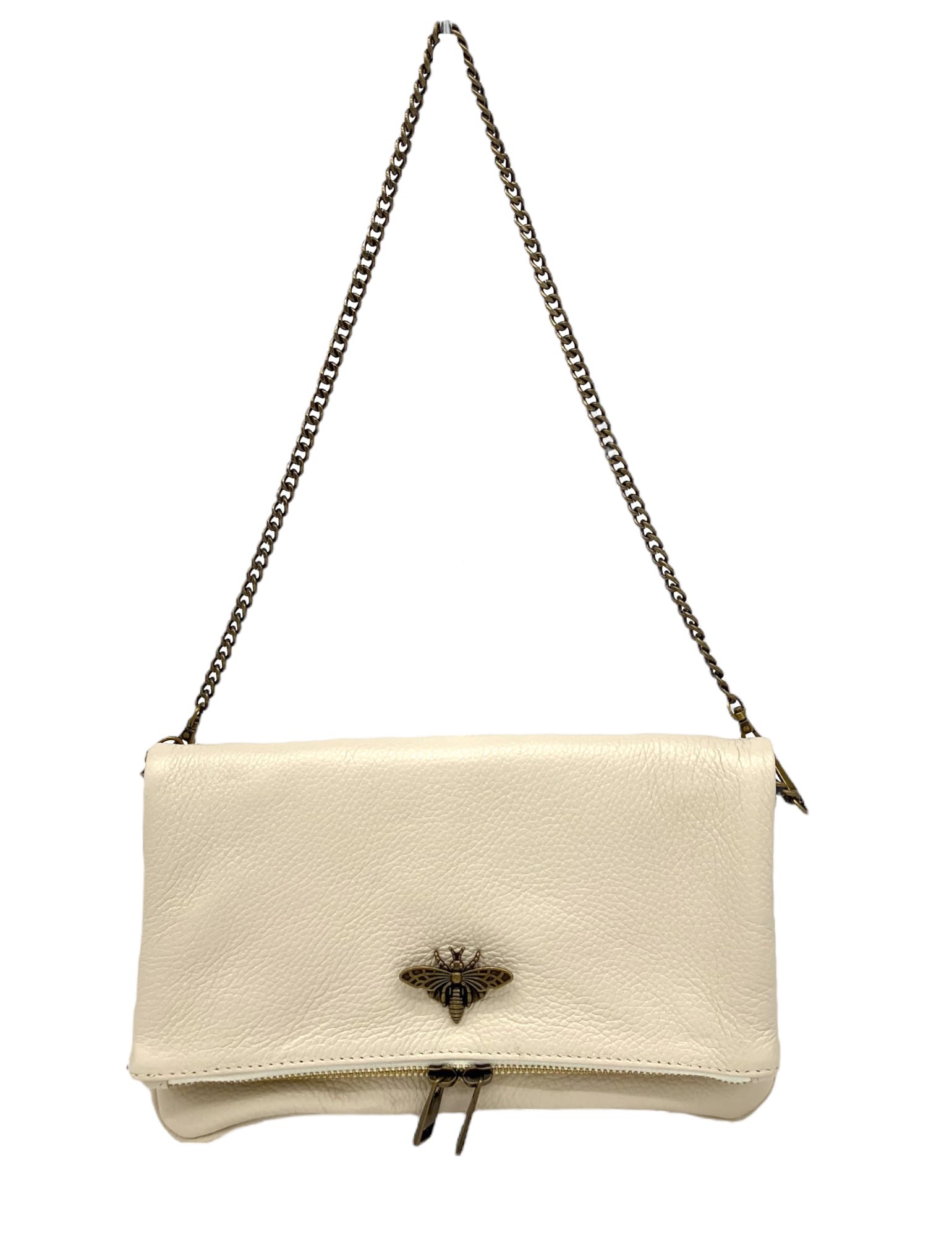 ミツバチモチーフ パイソン レザー 二つ折りクラッチバッグ【39792】｜Vimoda通販