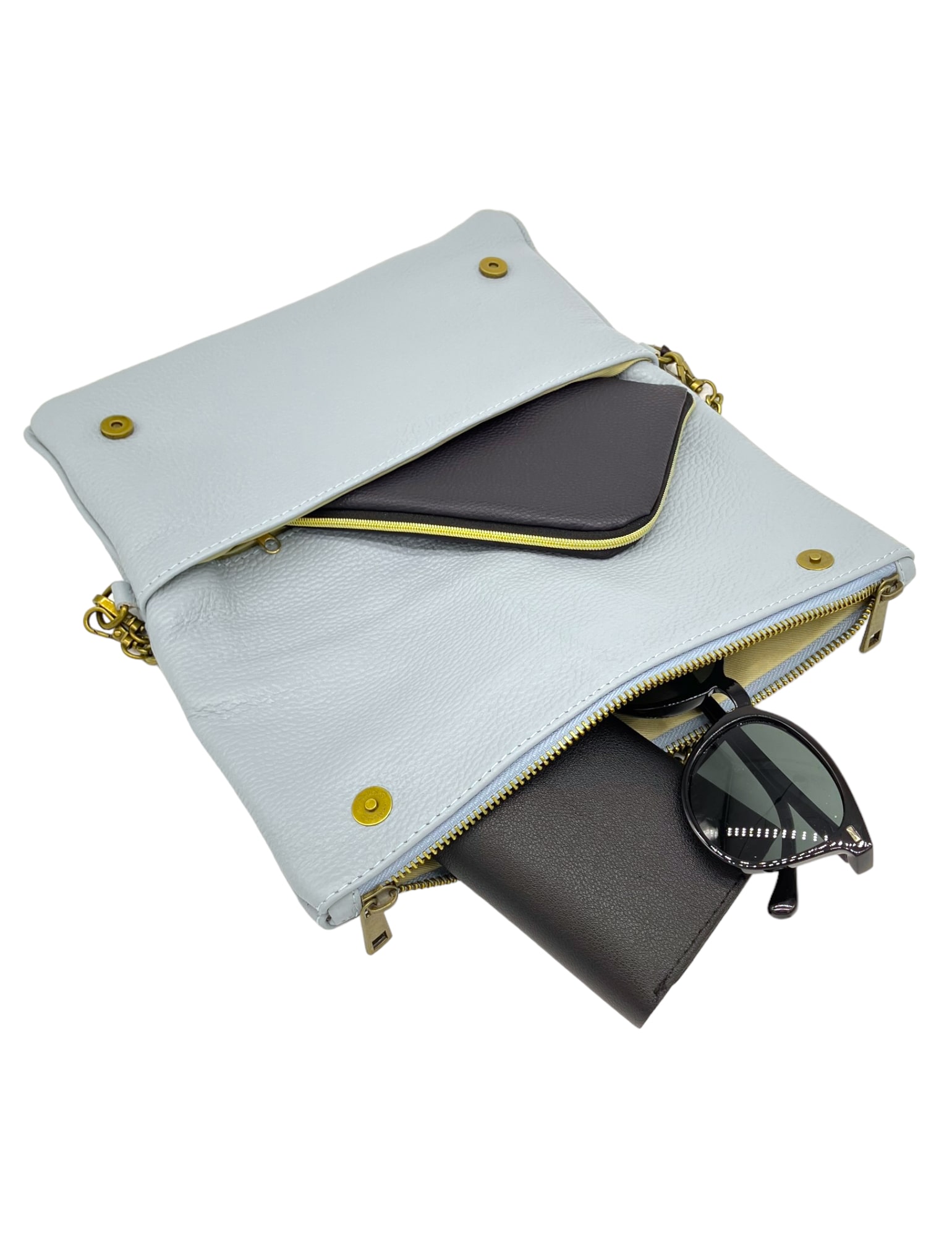 ミツバチモチーフ パイソン レザー 二つ折りクラッチバッグ【39792】｜Vimoda通販